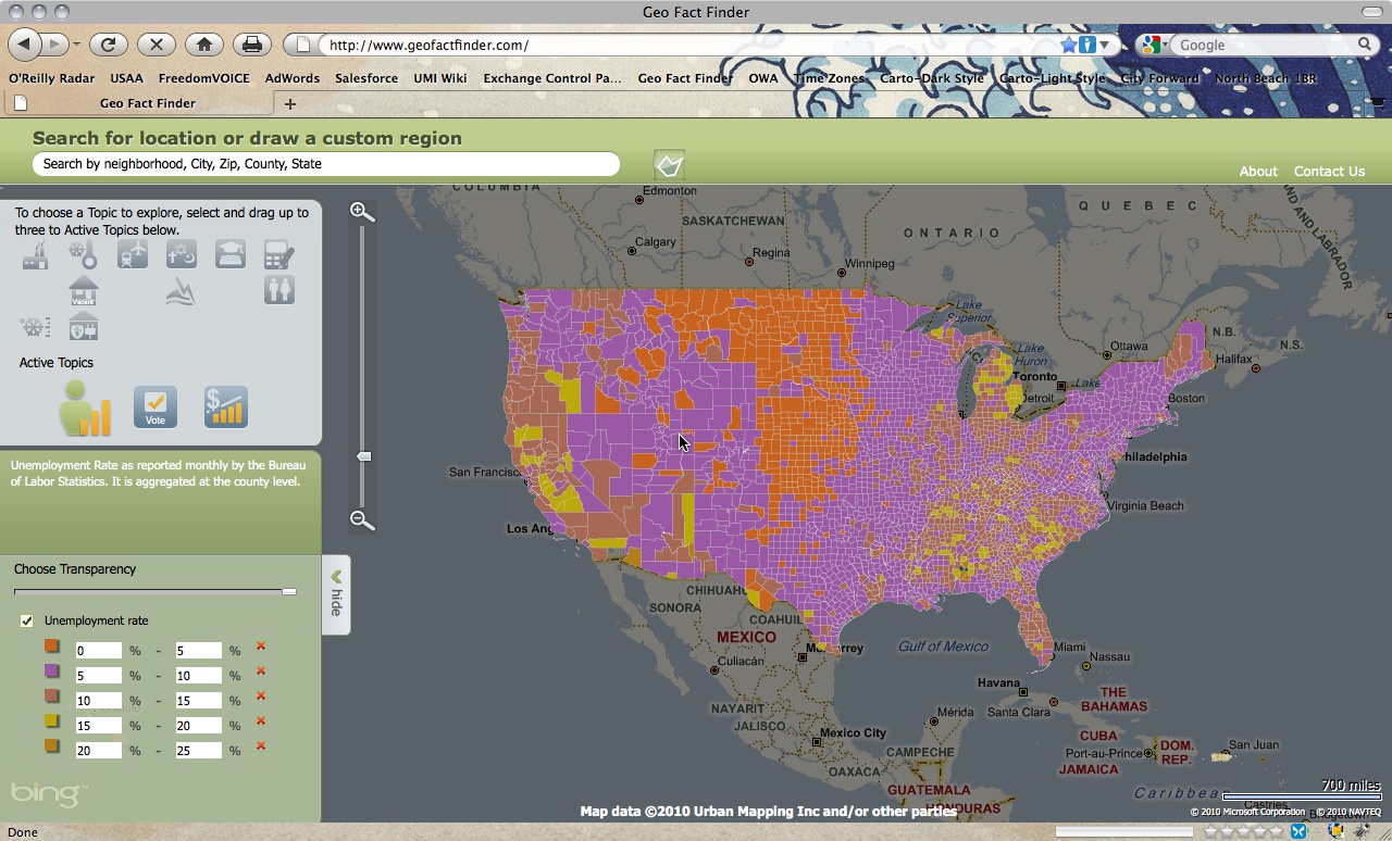 Geo Fact Finder: Infoviz, web mapping, on demand