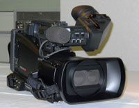 Sony unveils professional 3-D camcorder