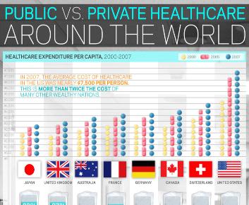 Infographic: Public vs Private Healthcare Around the World